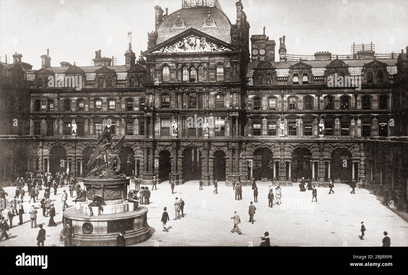 The Liverpool Stock Exchange, Liverpool, England, in the late 19th ...