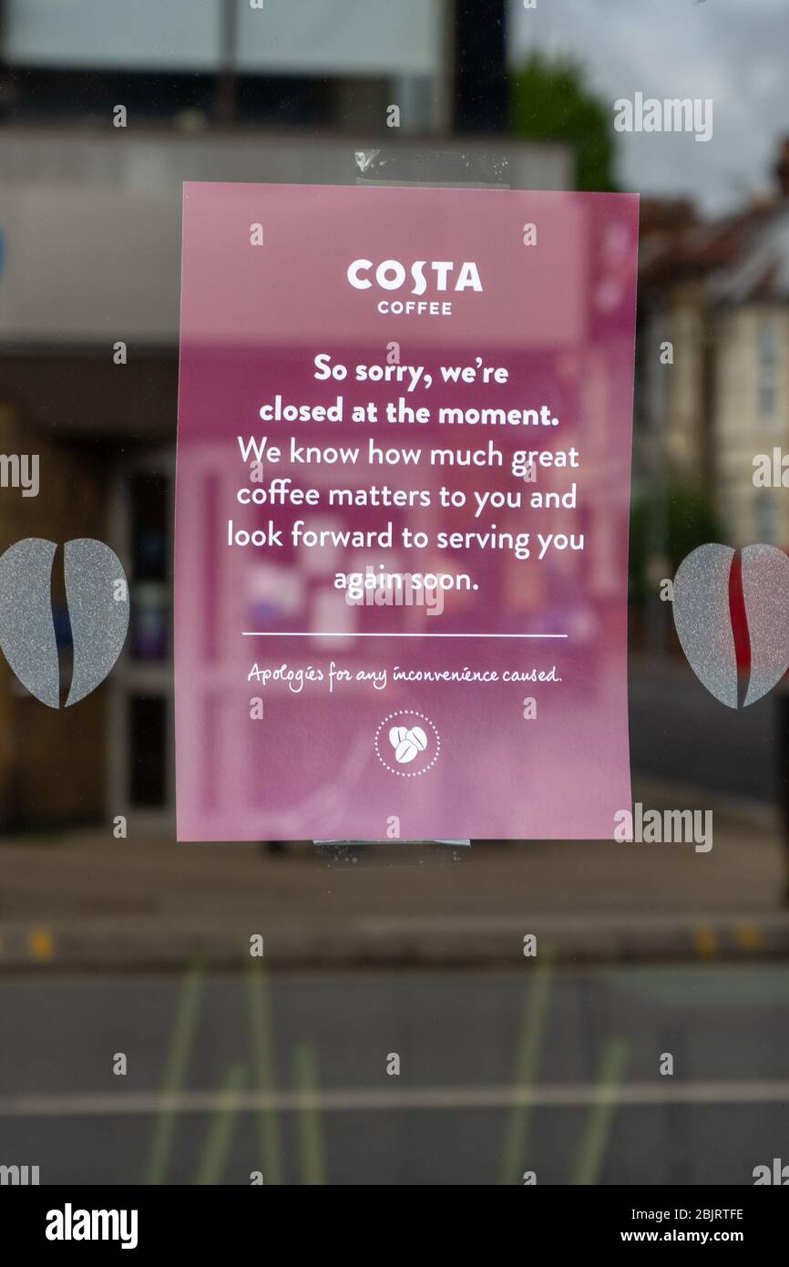 Closed costa coffee shop hi-res stock photography and images - Alamy