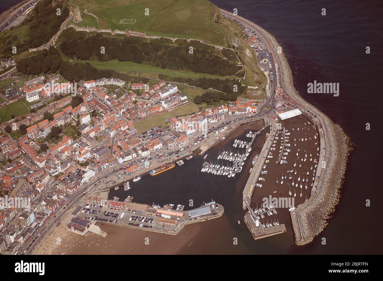 Scarborough vincent pier aerial hi-res stock photography and images - Alamy