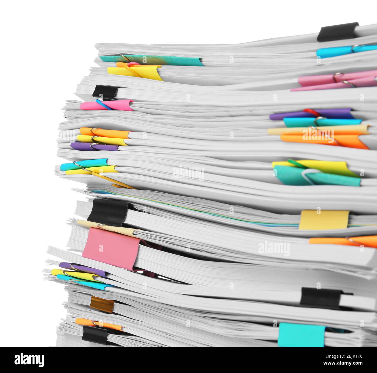 Stack of documents on white background Stock Photo - Alamy