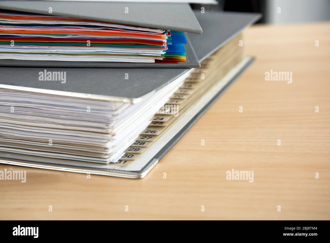 Stack receipt on table hi-res stock photography and images - Alamy