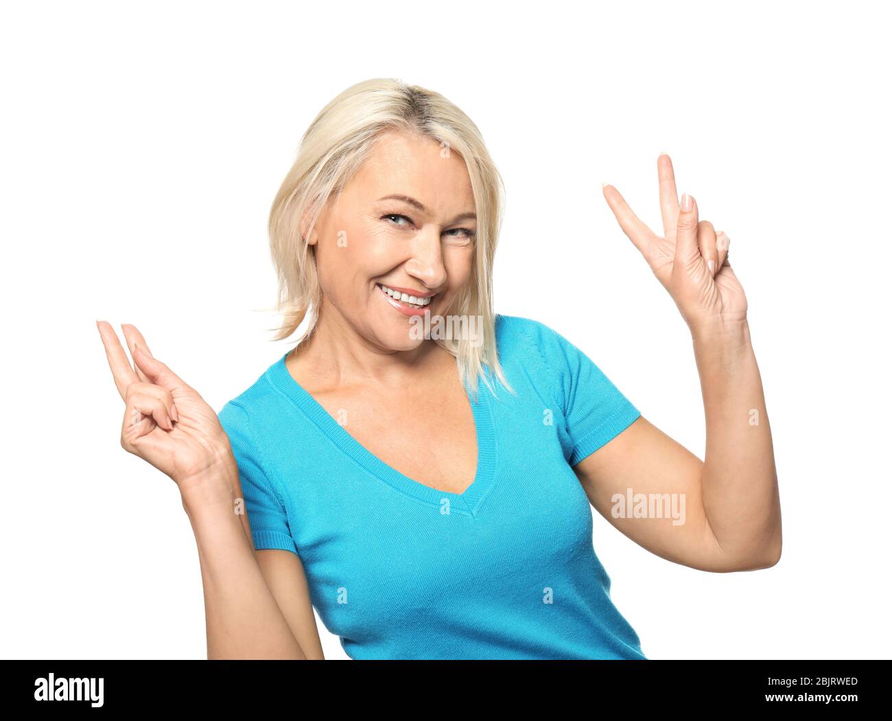 Charming mature white woman showing hi-res stock photography and images ...
