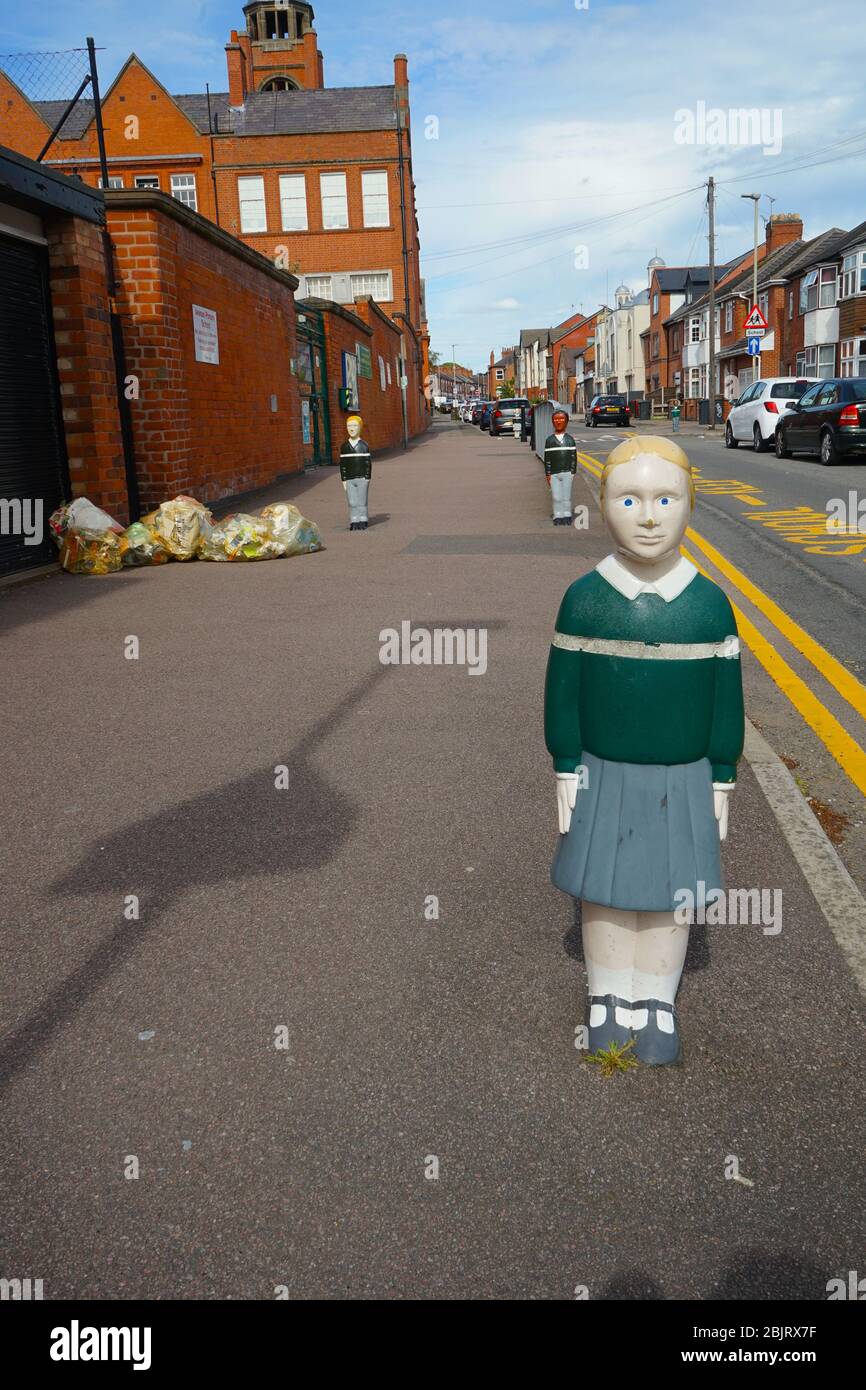 Child bollards outside the Avenue Road School in Clarendon Park ...