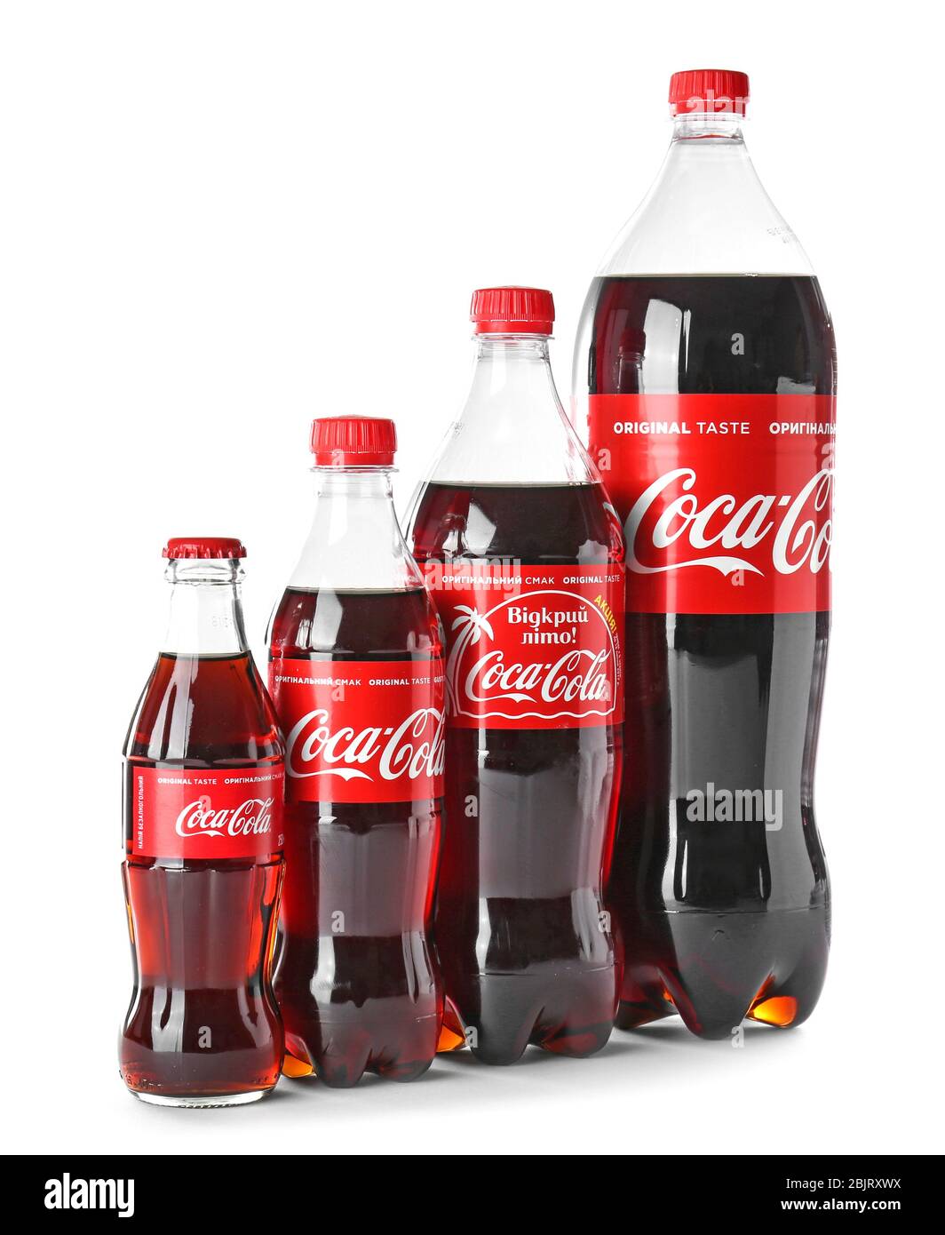 Plastic coca cola bottles Cut Out Stock Images & Pictures - Alamy