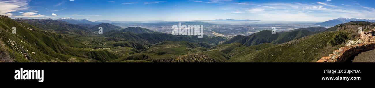 Breathtaking view of the San Bernardino Valley from the San Bernardino ...