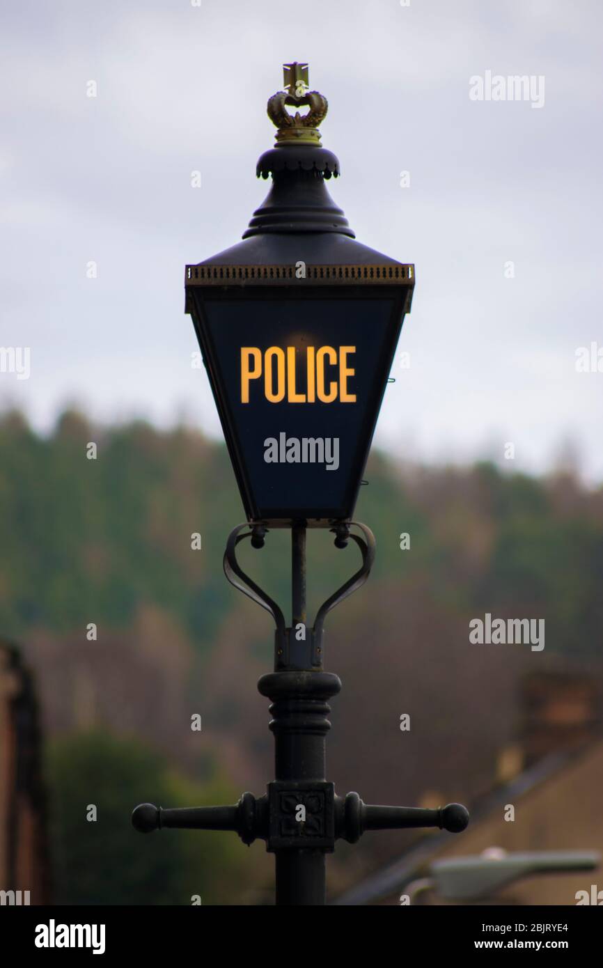 Traditional police signage hi-res stock photography and images - Alamy