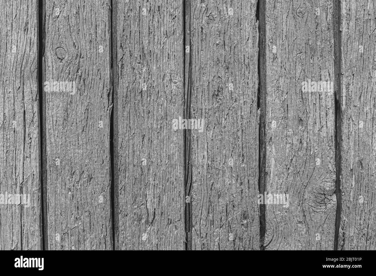 Rustic wood texture or background in monochrome. Black and white. Close ...