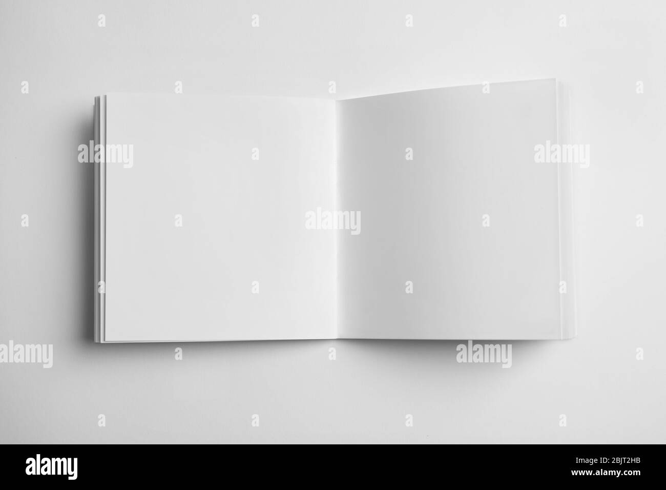 Open notebook on white background. Mockup for design Stock Photo - Alamy