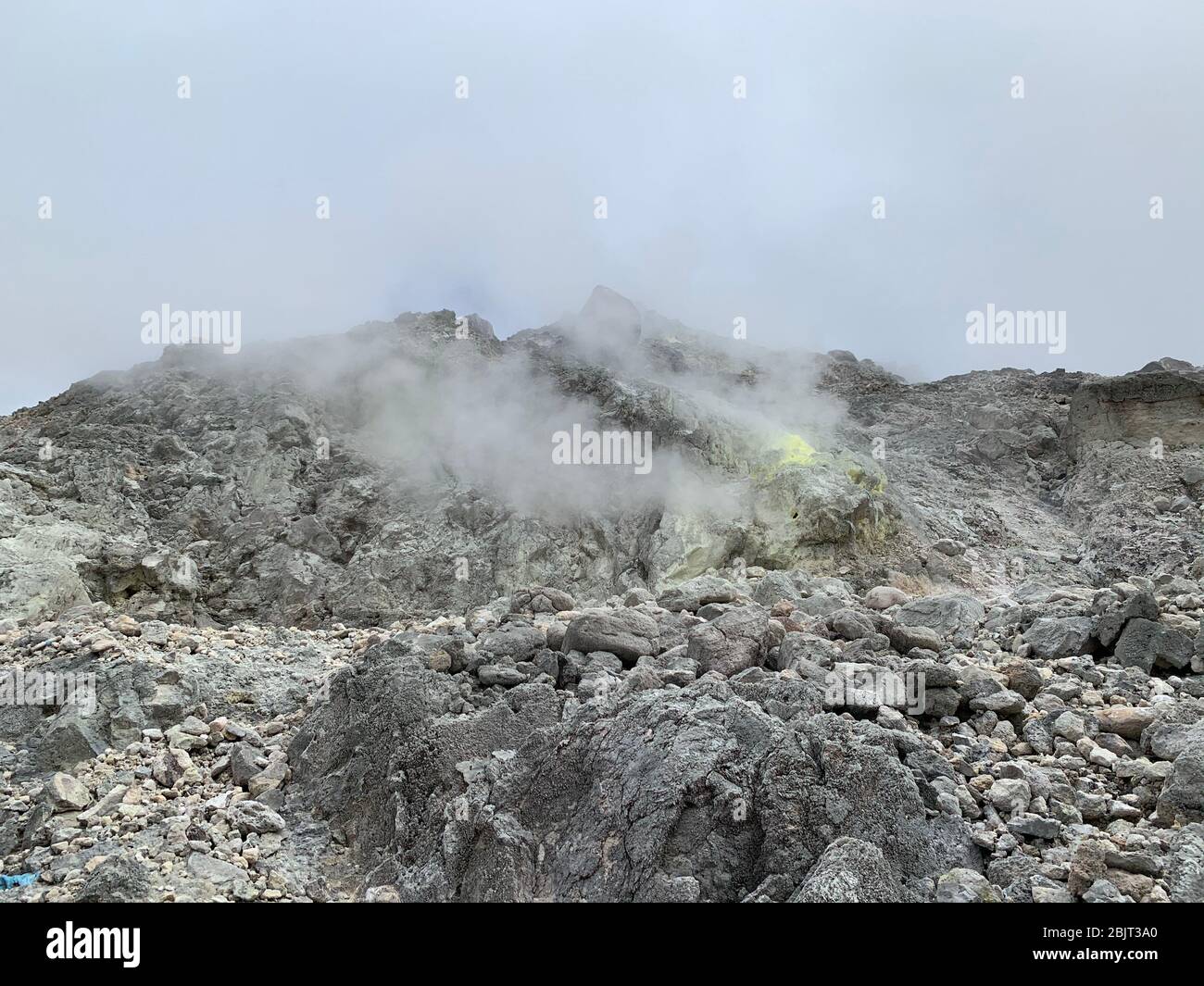 The view of Sibayak Volcano in Sumatra Island, Indonesia Stock Photo ...