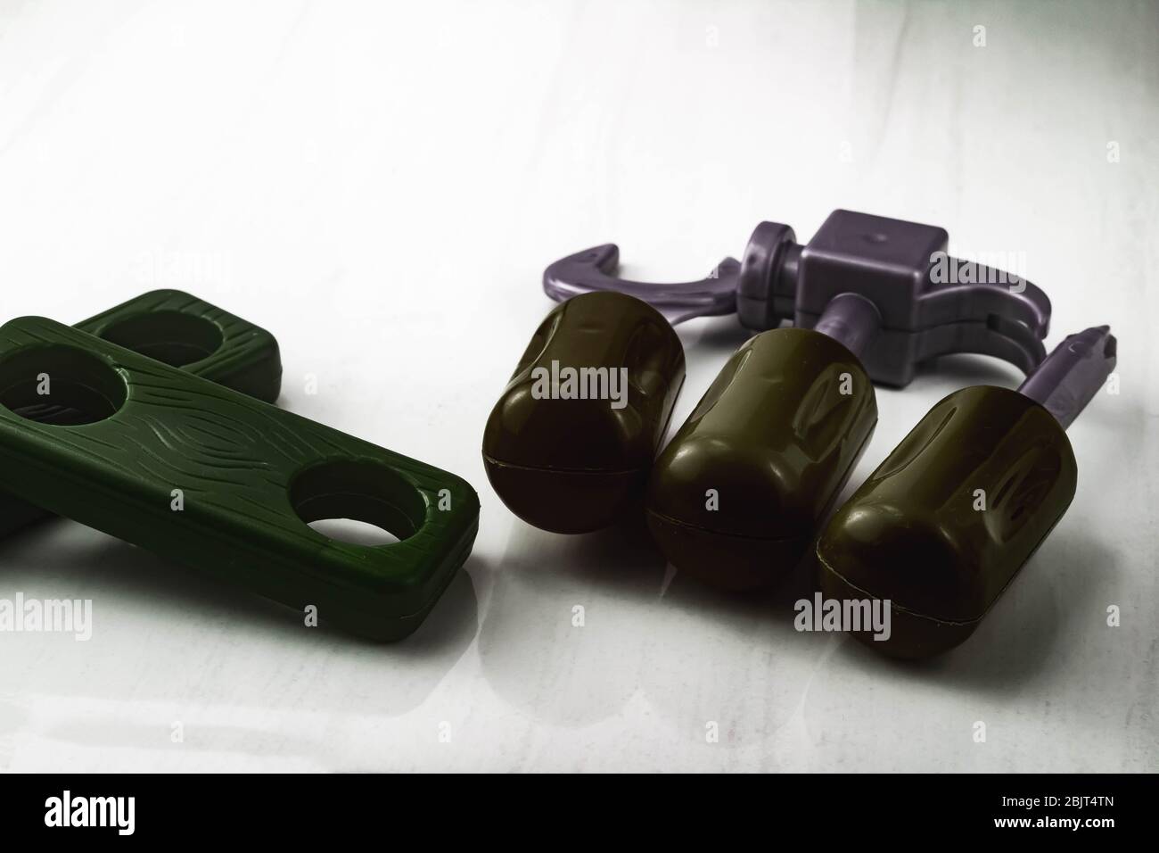 Plastic toy screwdriver tool hi-res stock photography and images - Alamy