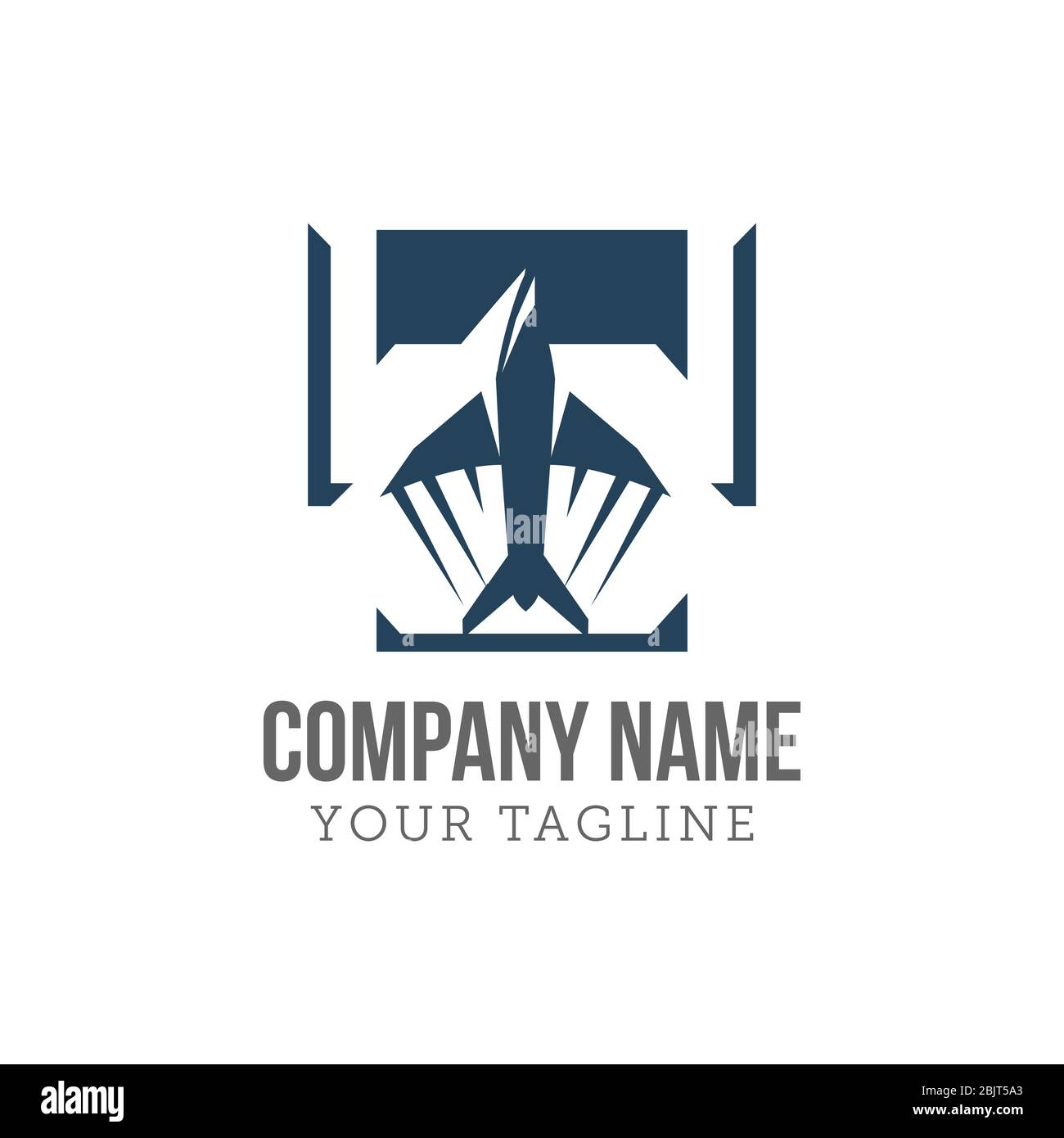 Airplane logo initial hi-res stock photography and images - Alamy