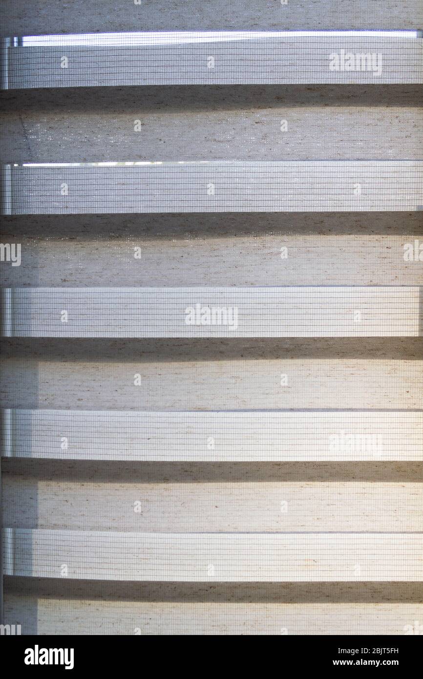 The texture of rag window blinds Stock Photo - Alamy