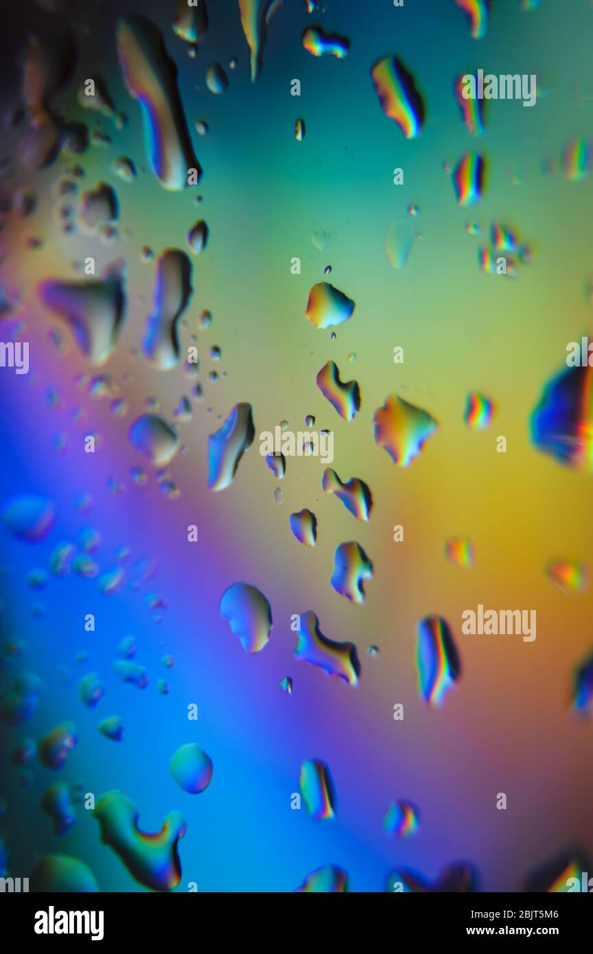 abstract colorful background - waterdrops on background of different ...