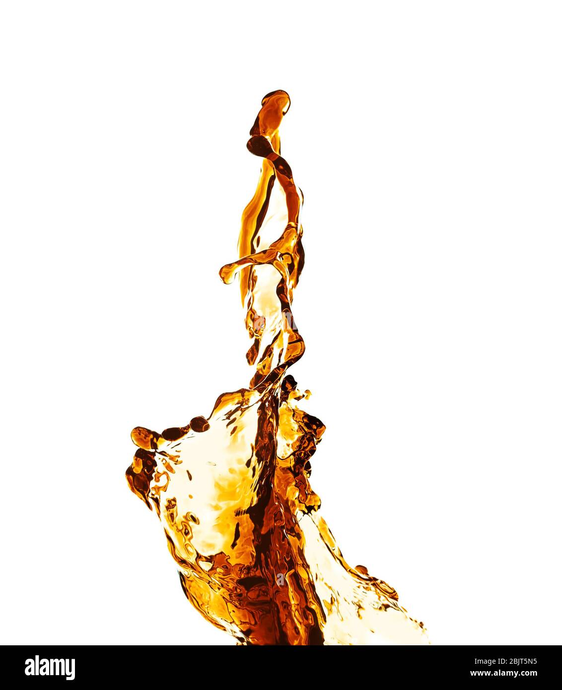 Cola splash on white background Stock Photo - Alamy