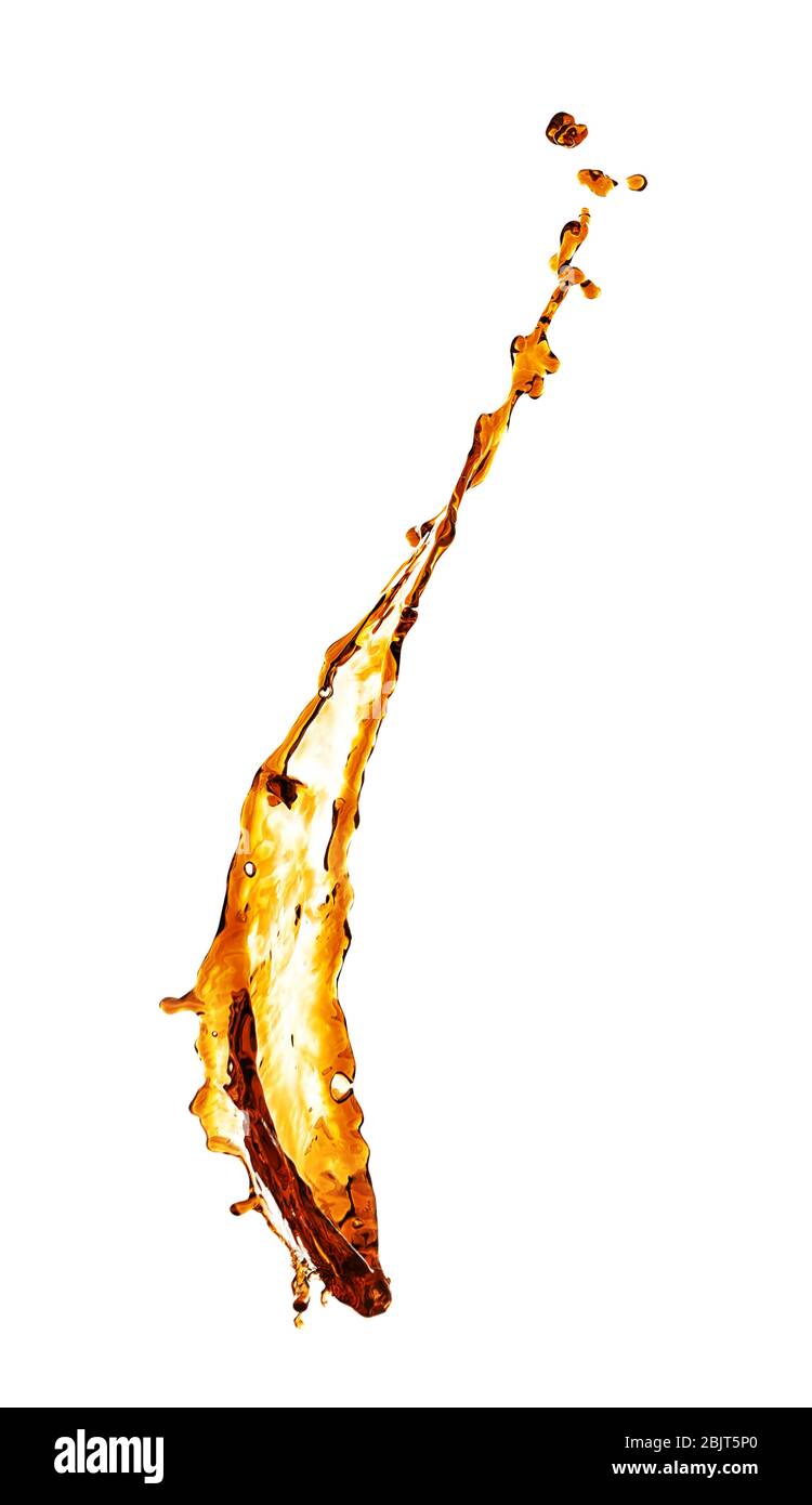Soft drink splash isolated on Cut Out Stock Images & Pictures - Alamy