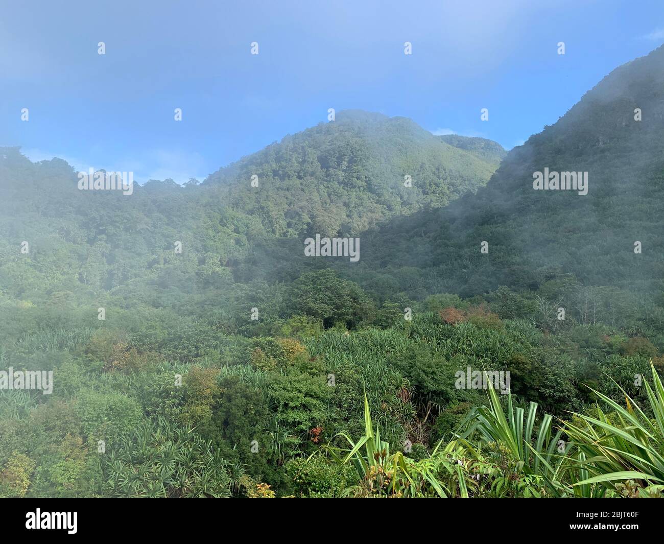 The View of Sibayak Volcano in Sumatra Island, Indonesia Stock Photo ...