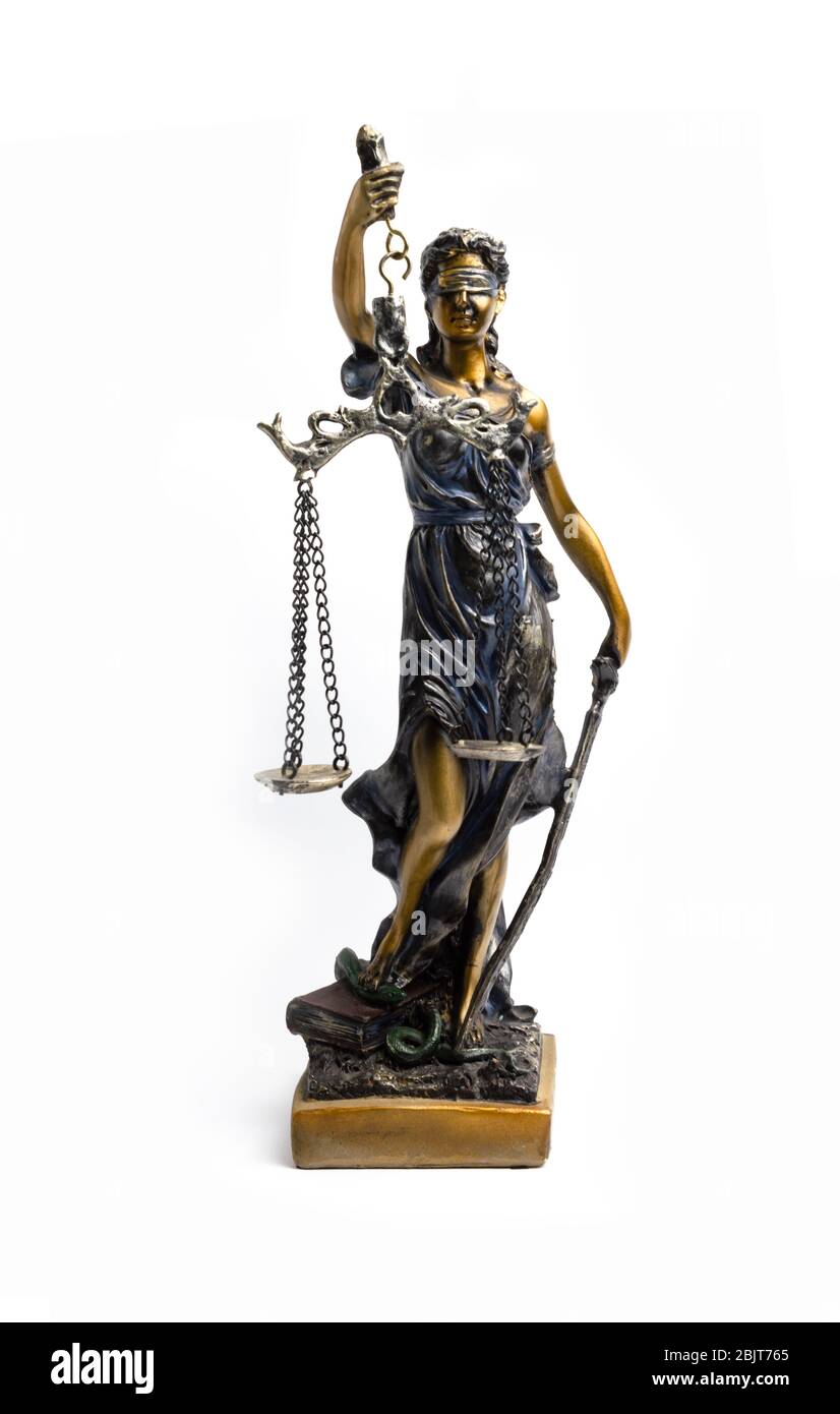 Themis statue isolated on white hi-res stock photography and images - Alamy