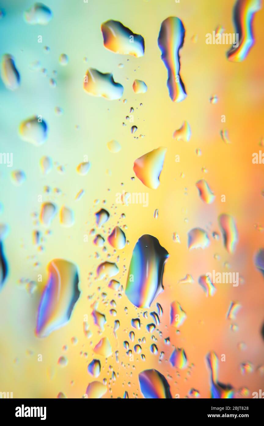 abstract colorful background - waterdrops on background of different ...