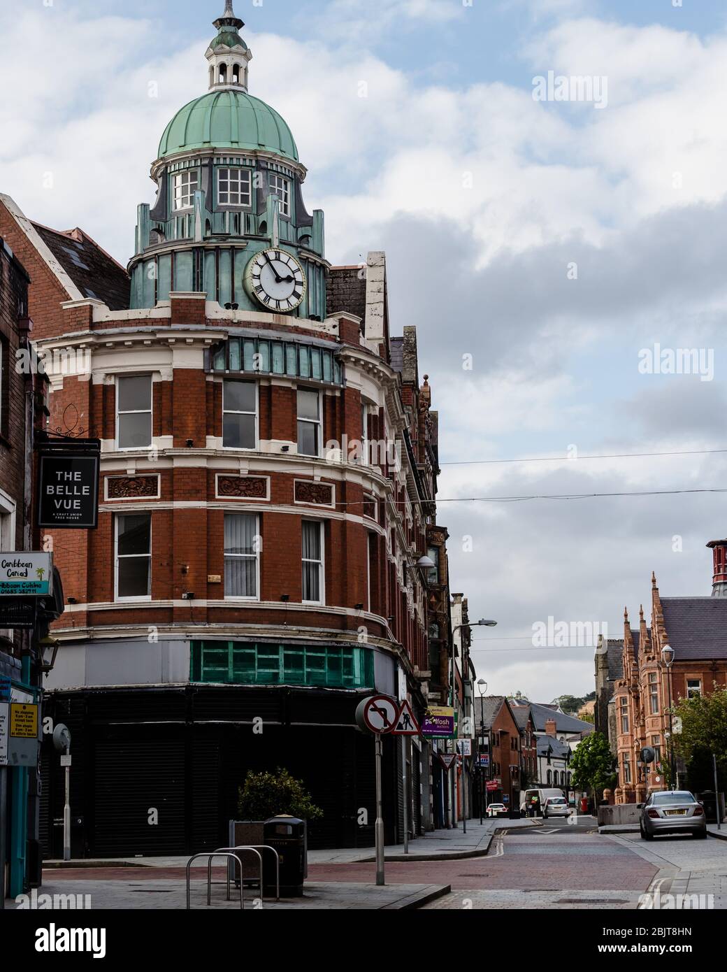 MERTHYR TYDFIL, WALES - 29 APRIL 2020 - Merthyr High Street Clock ...