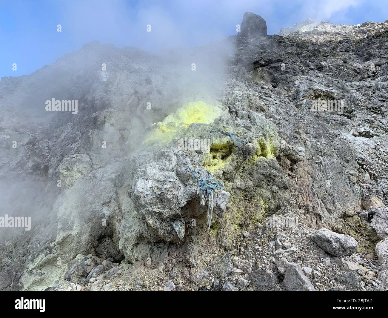 The View of Sibayak Volcano in Sumatra Island, Indonesia Stock Photo ...