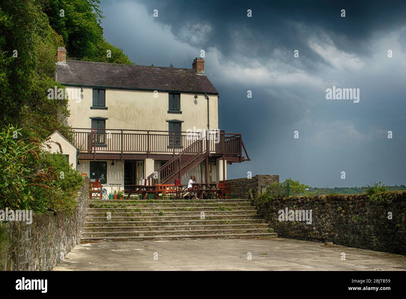dylan thomas boathouse in Laugharne Stock Photo - Alamy