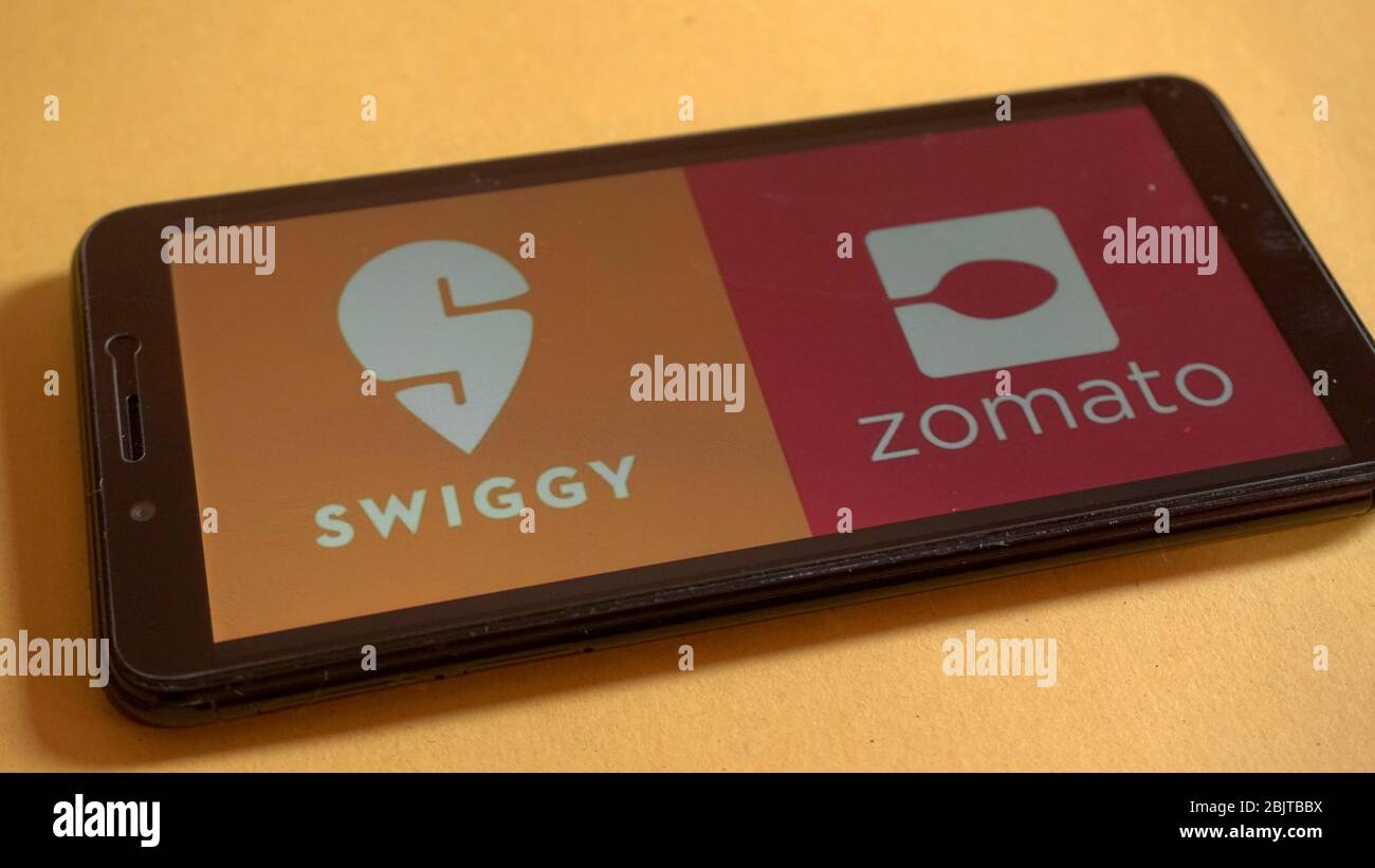 Swiggy App On Screen Of Mobile Swiggy Is An Indian Restaurant