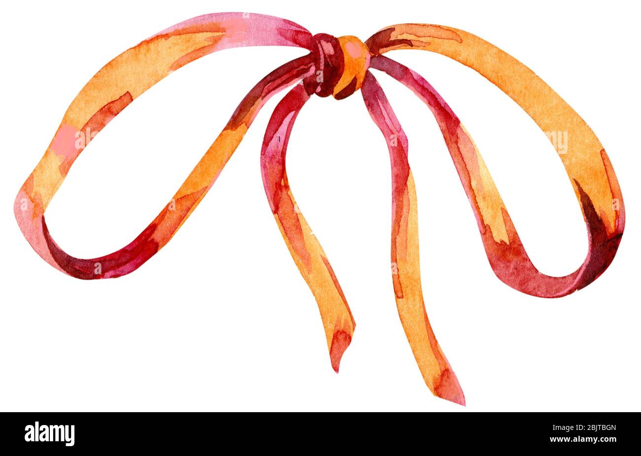 Watercolor red bow. Beautiful great design for any purposes Stock Photo ...