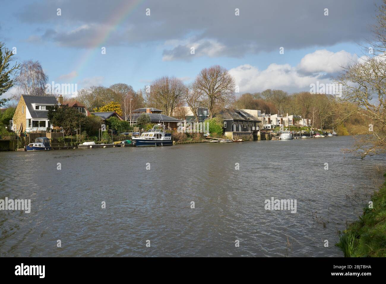 eel pie island river thames Stock Photo - Alamy