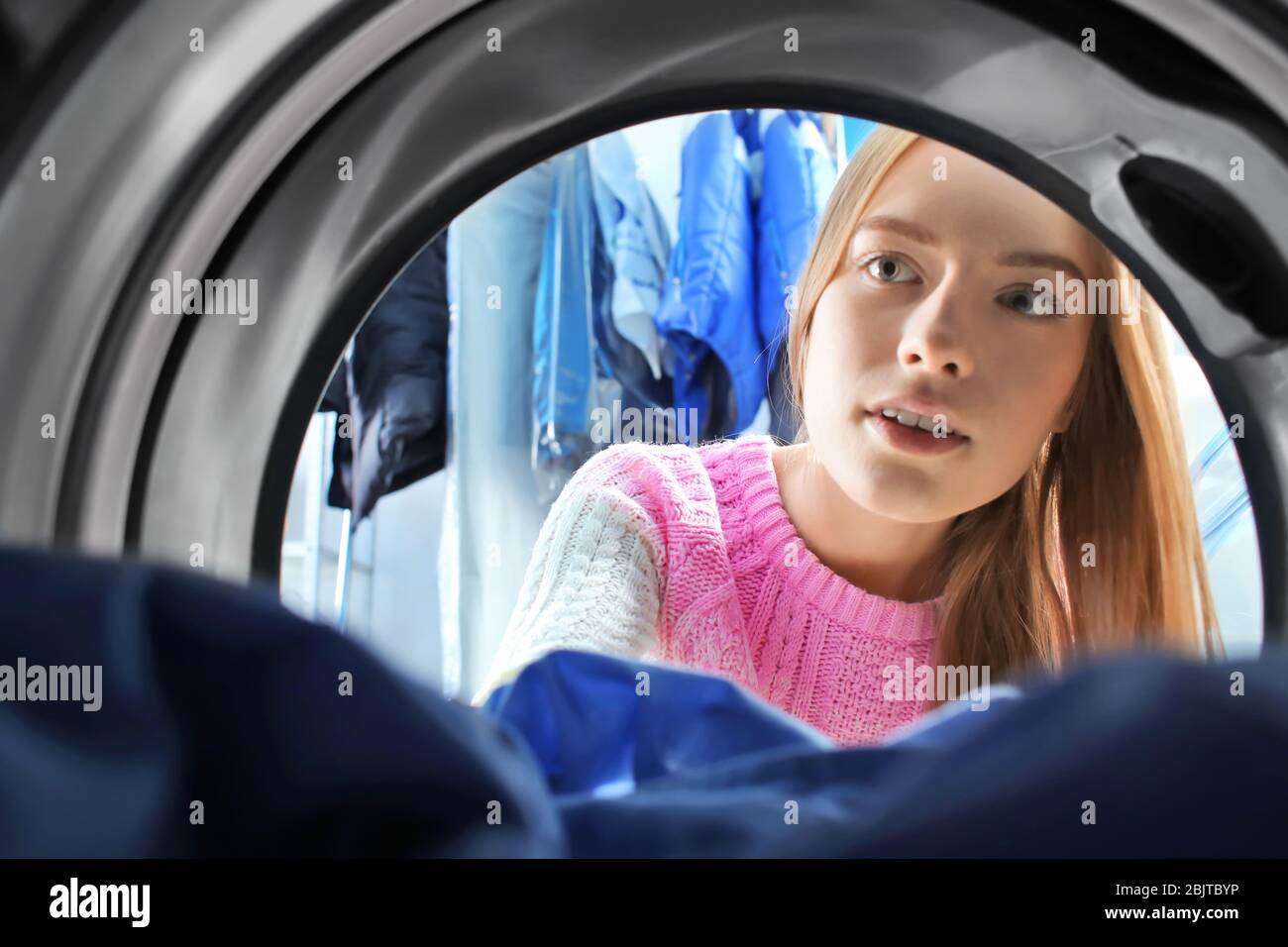 Washing machine view from inside hi-res stock photography and images ...