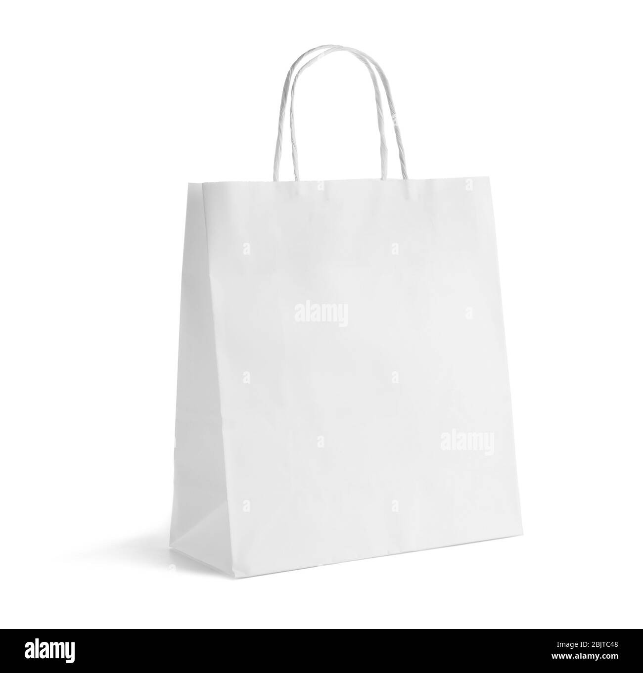 Paper bag on white background. Mockup for design Stock Photo - Alamy