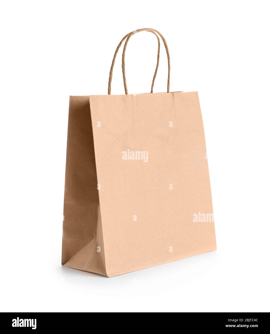 Paper bag on white background. Mockup for design Stock Photo - Alamy