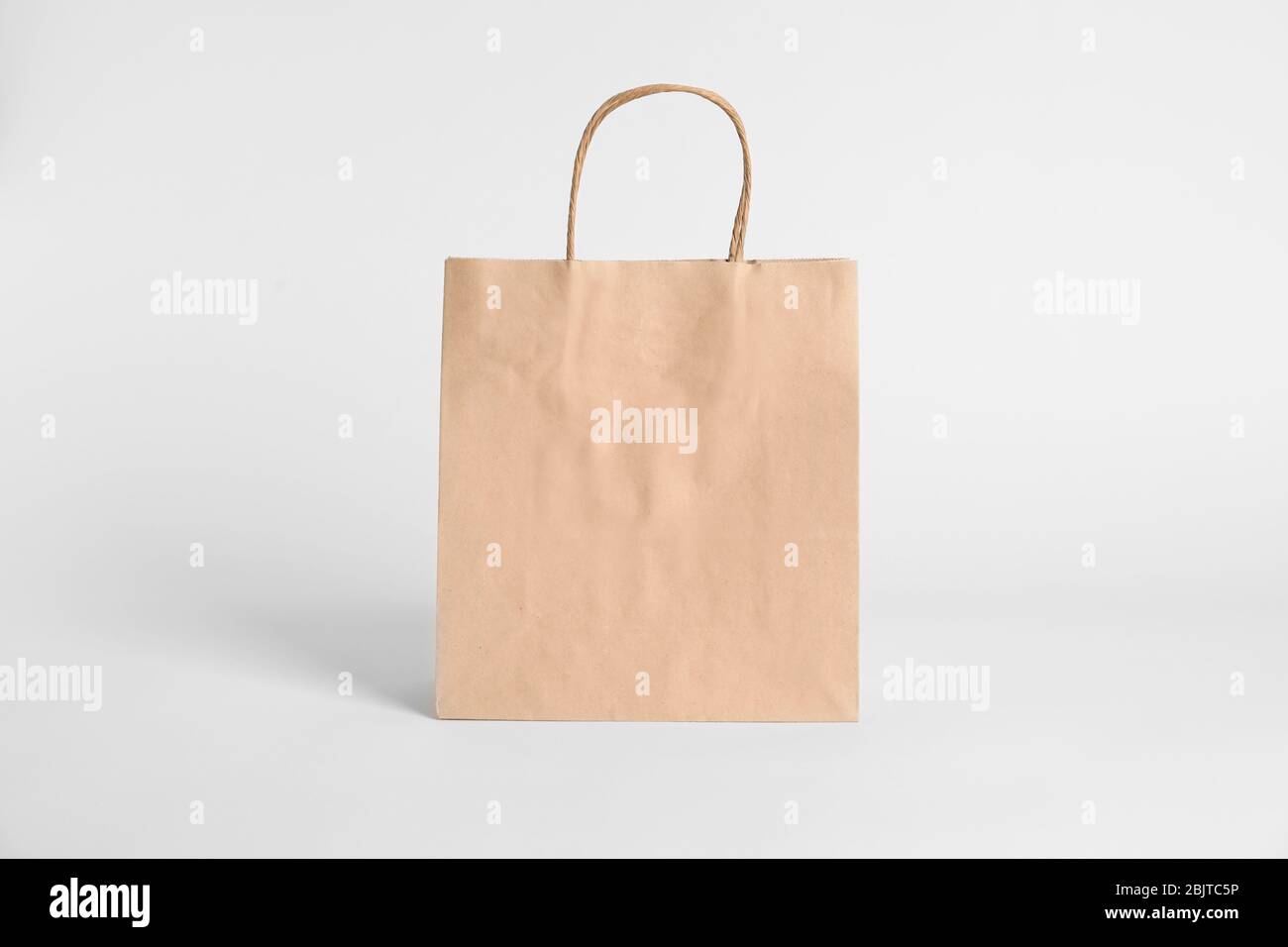 Paper bag on white background. Mockup for design Stock Photo - Alamy