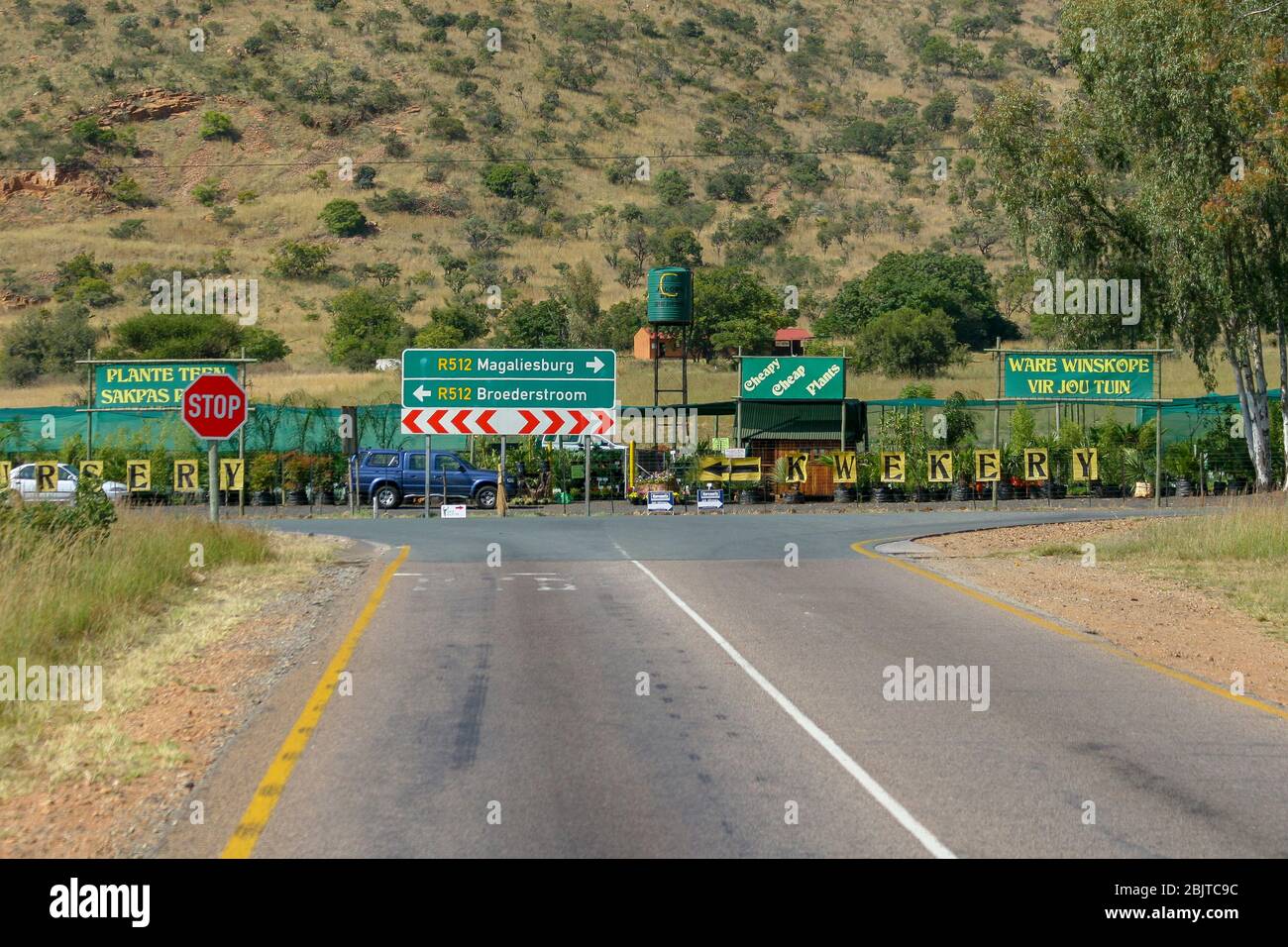 Gauteng road sign hi-res stock photography and images - Alamy