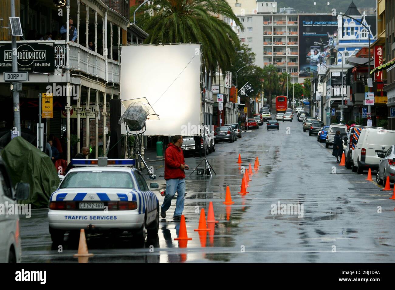 Image from a film set in the city of Cape town in South Africa - 04.15. ...