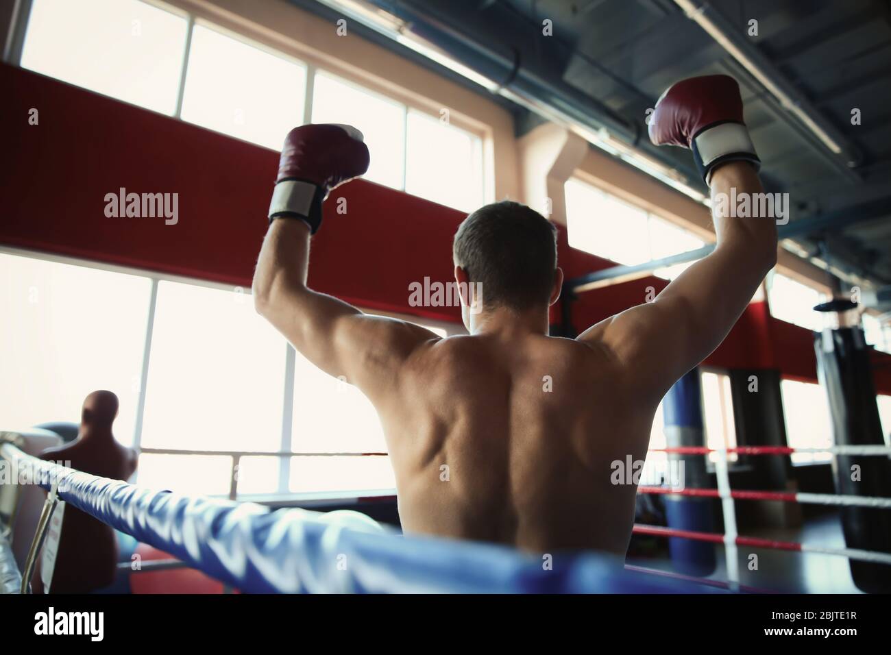Boxing match back hi-res stock photography and images - Alamy