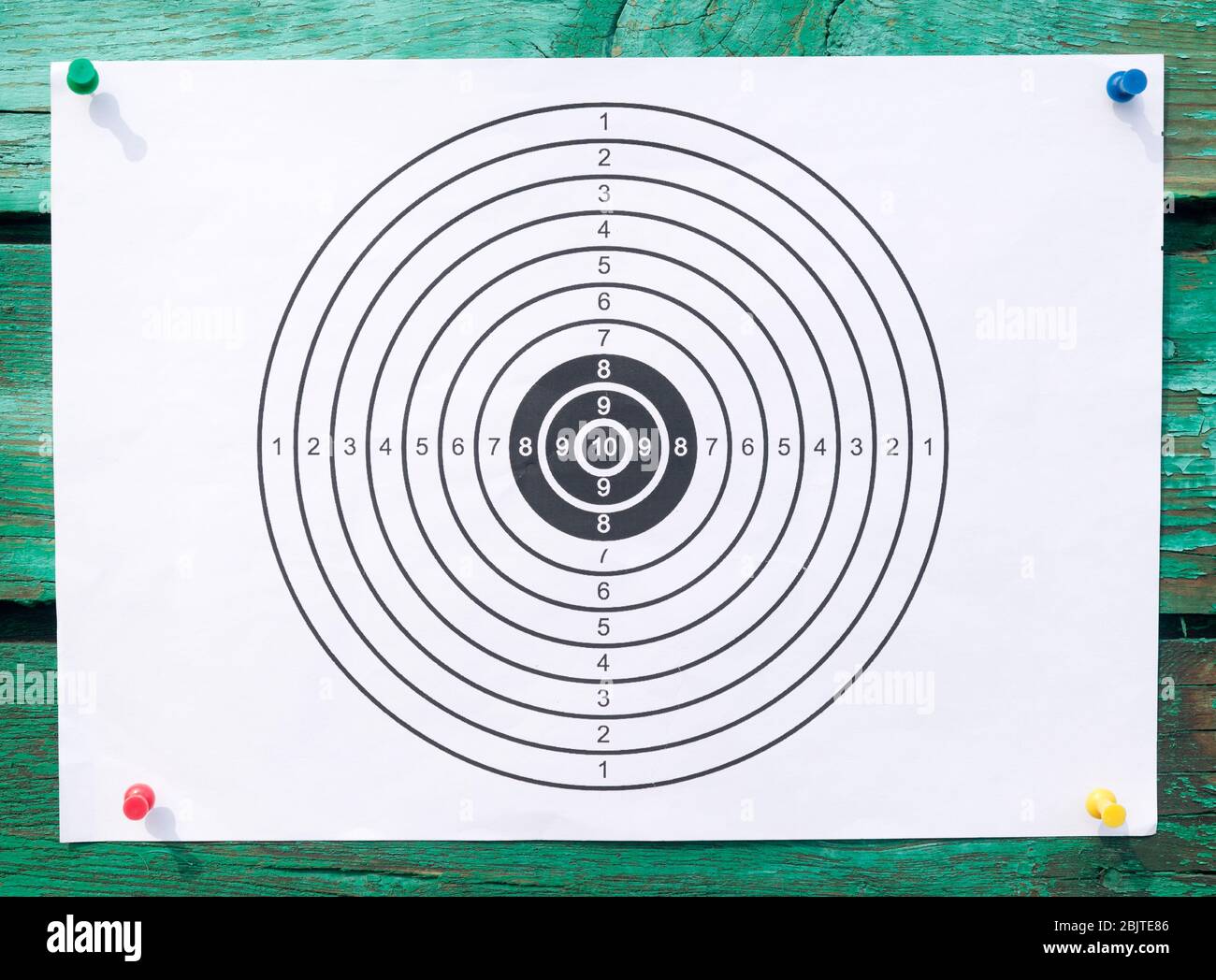 Shooting target on a wall Stock Photo - Alamy