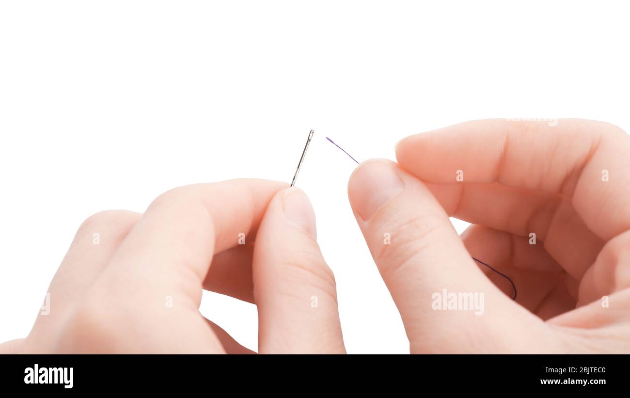 Threading needle hi-res stock photography and images - Alamy