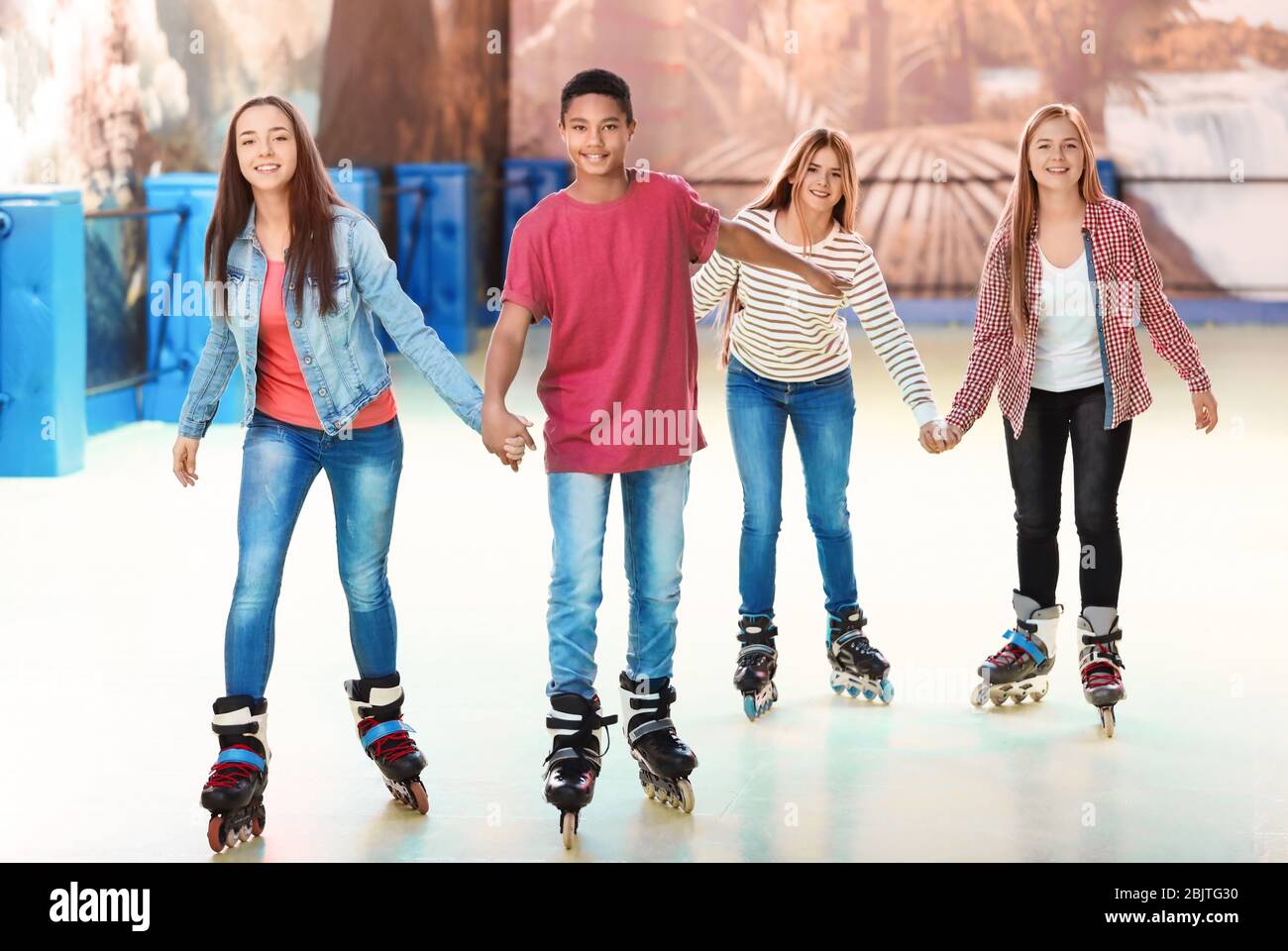 Roller skating rink hi-res stock photography and images - Alamy