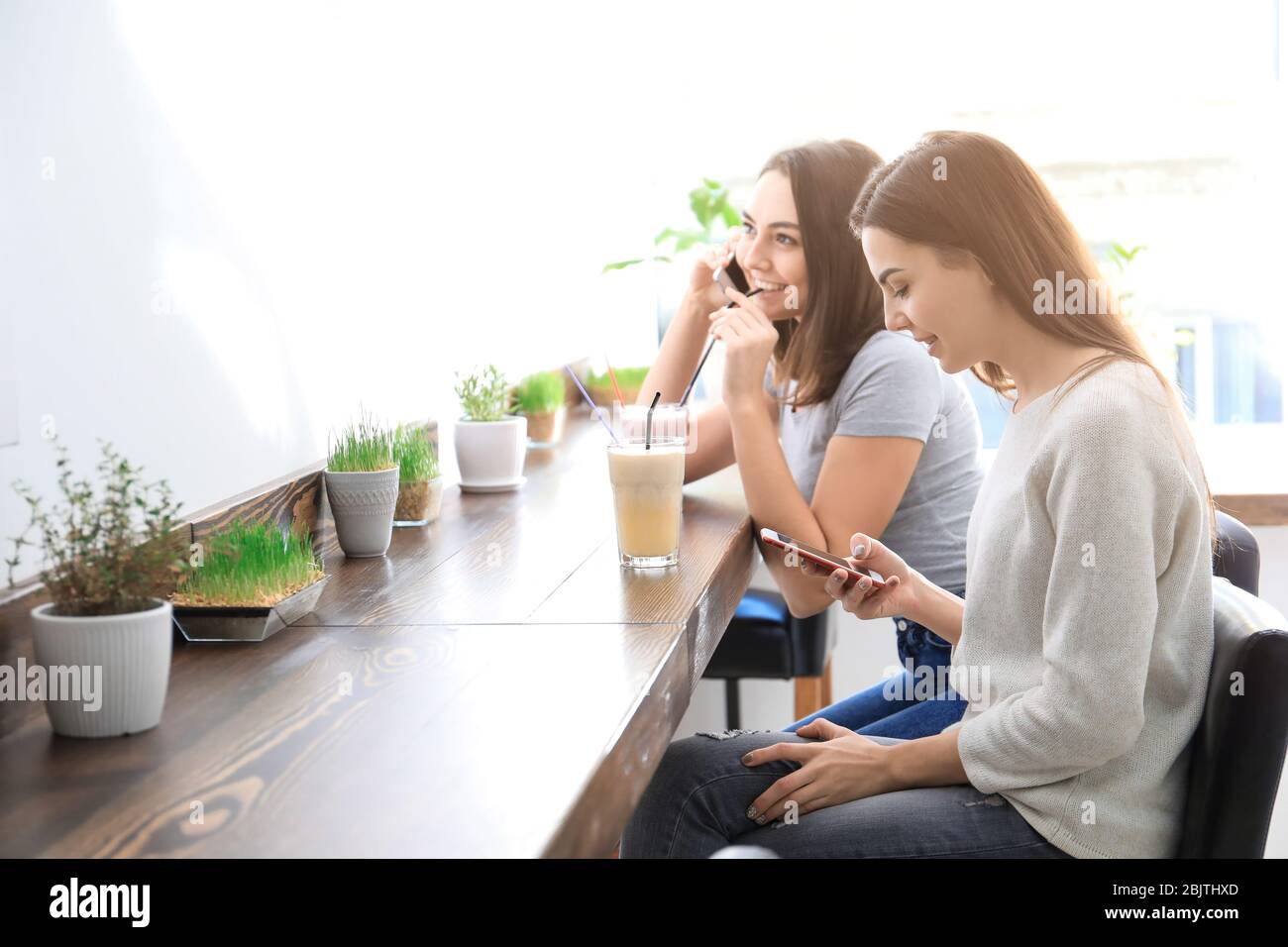 Women protein shake hi-res stock photography and images - Alamy