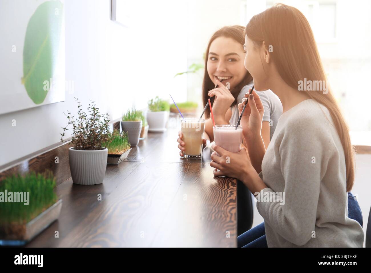 Women protein shake hi-res stock photography and images - Alamy