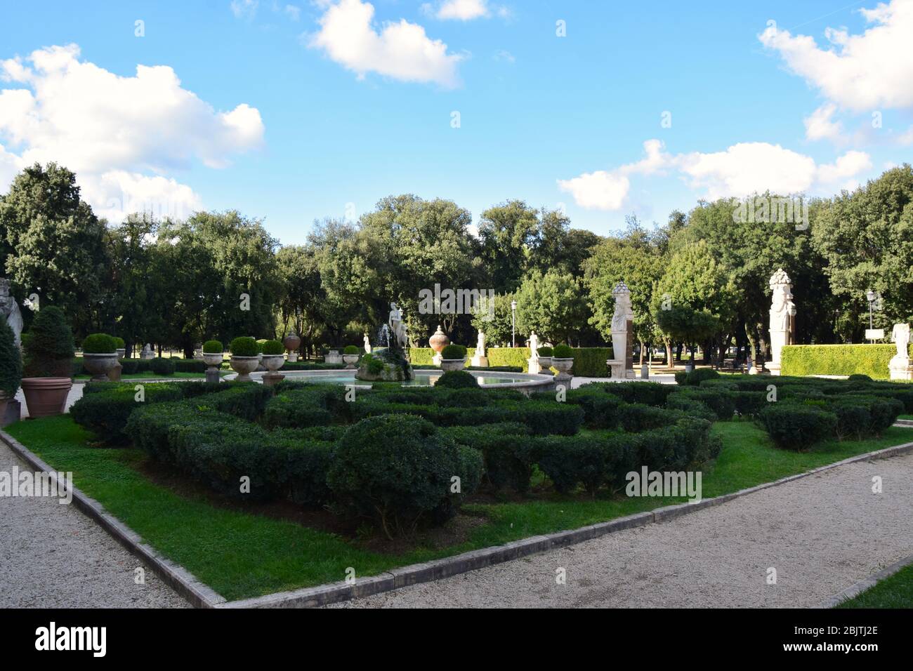 Borghese Gallery and Museum - Garden in the Villa Borghese Park in the ...