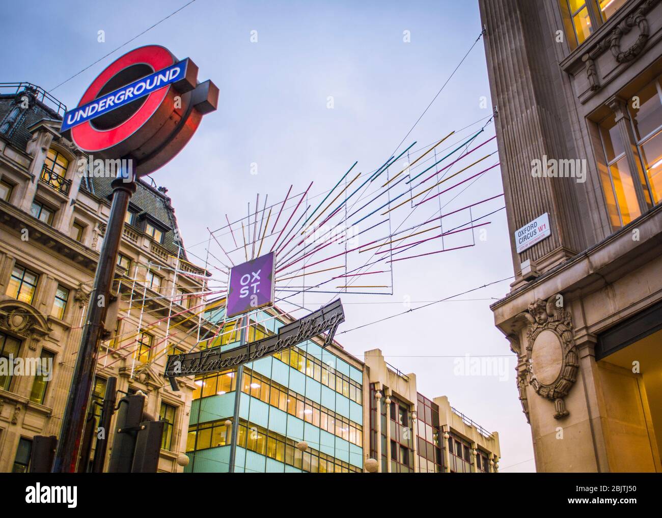 London- Oxford Street, landmark street and wold famous retail ...