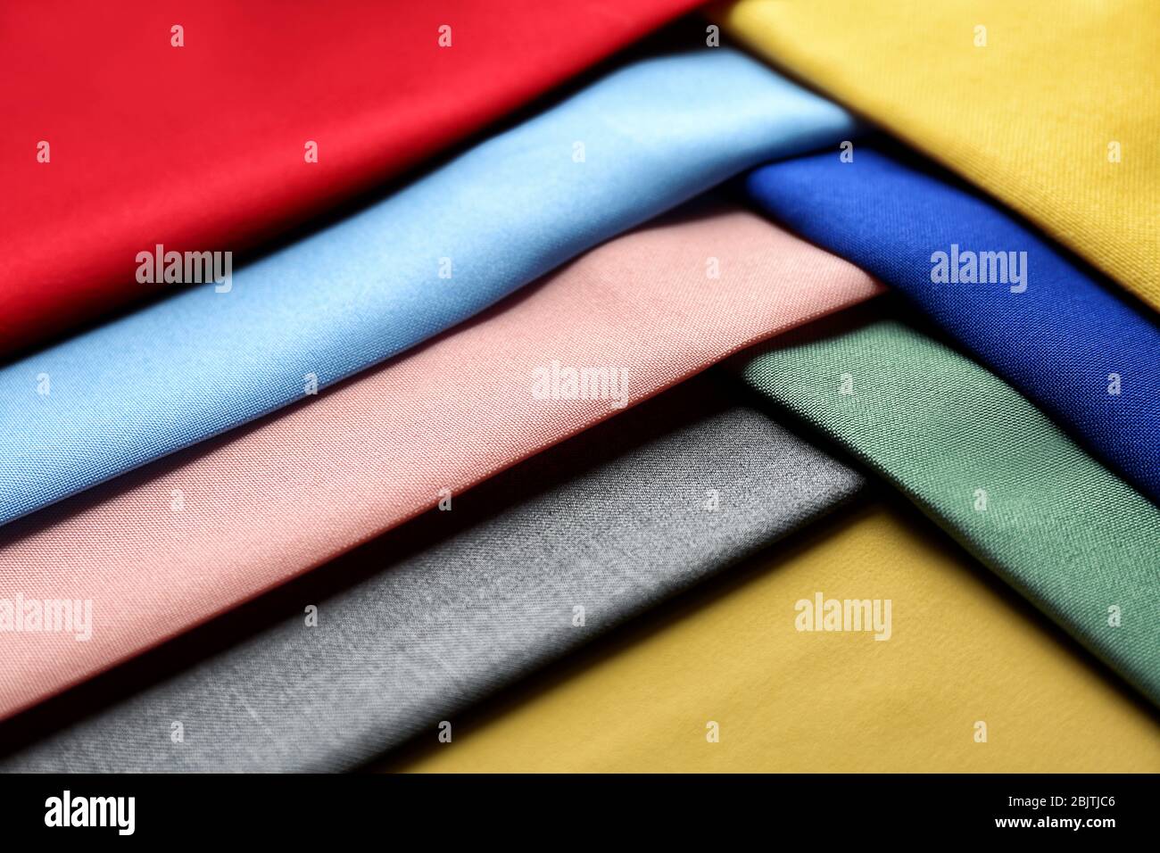 Set red fabric samples hi-res stock photography and images - Alamy