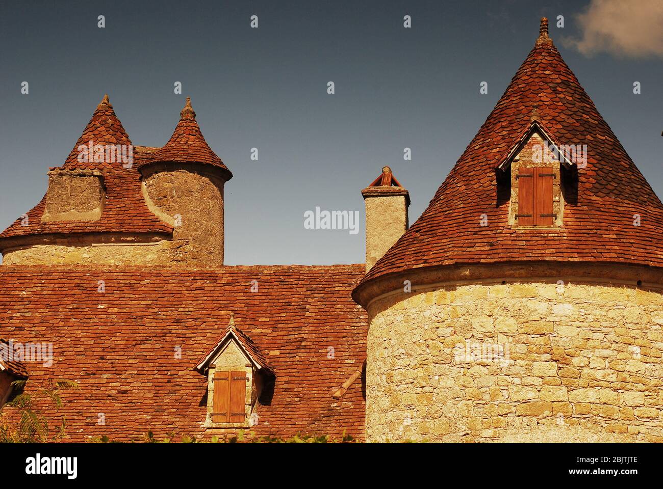 Medieval Rooftops in Sarlat la Caneda, Dordogne, France Stock Photo - Alamy