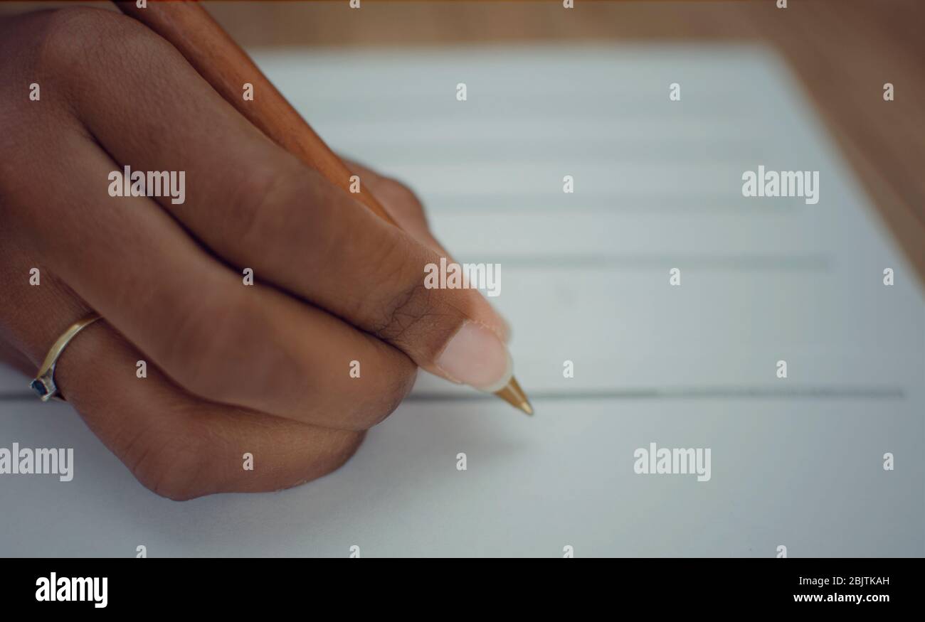 Filling a paper hi-res stock photography and images - Alamy