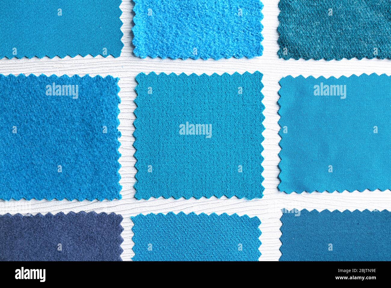 Set blue fabric samples texture hi-res stock photography and images - Alamy