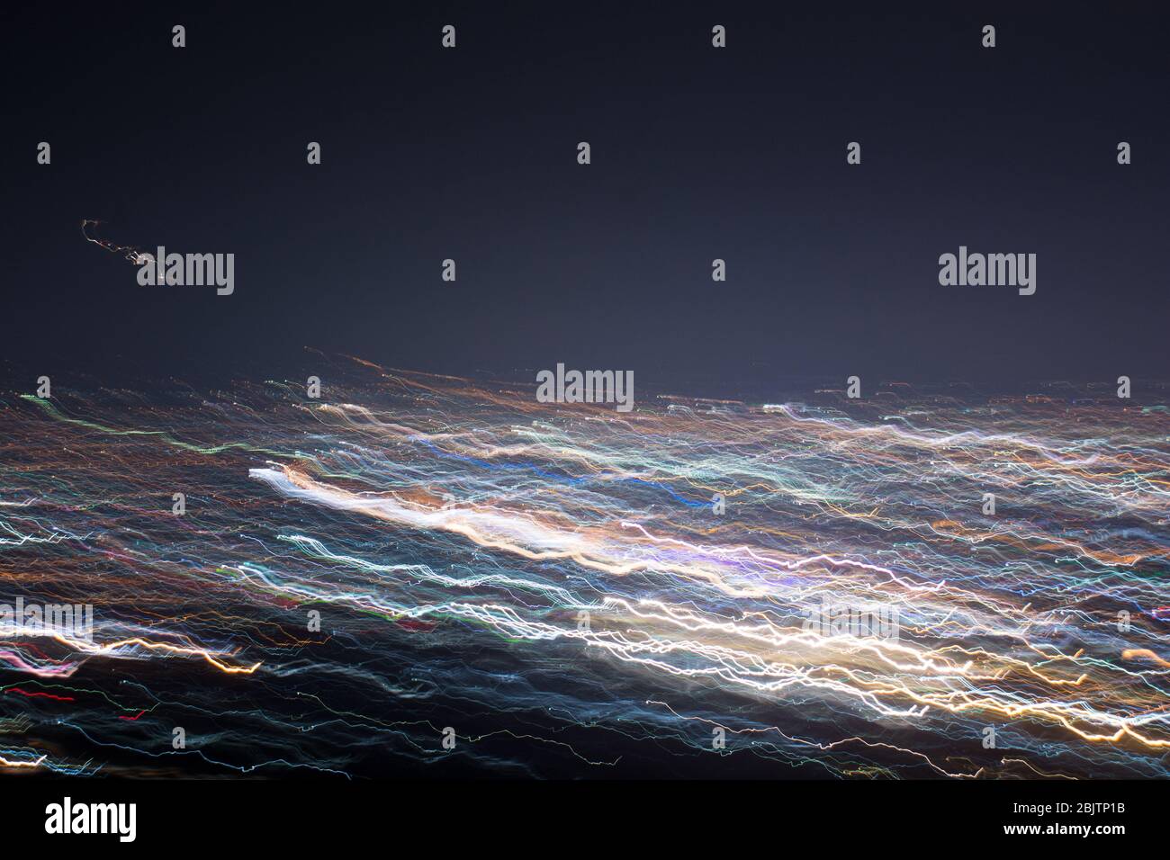 Abstract long exposure, experimental surreal photo, city and vehicle ...