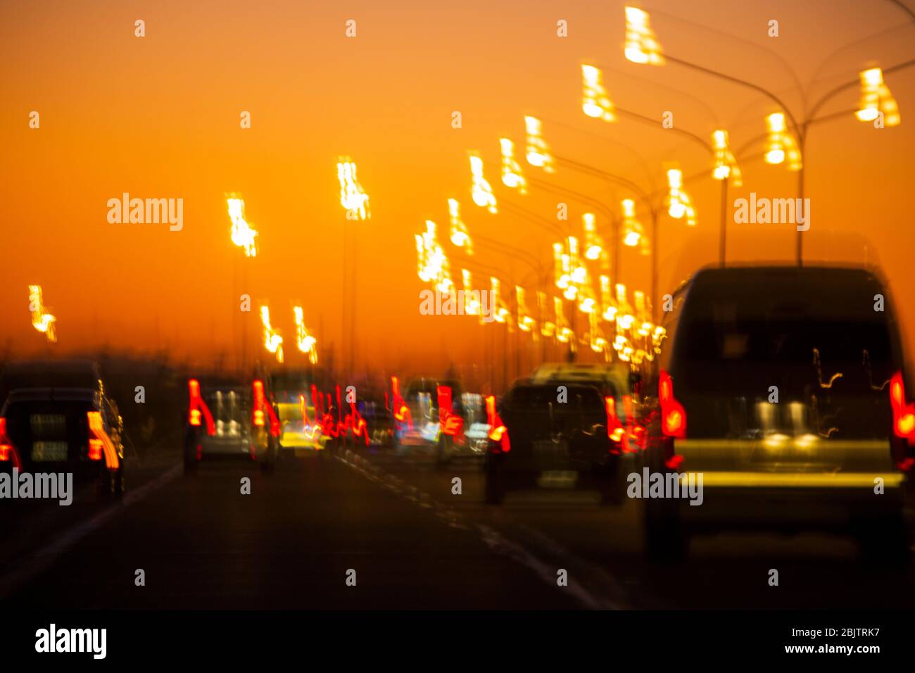Driving along the N2 highway towards Cape Town, South Africa Stock ...