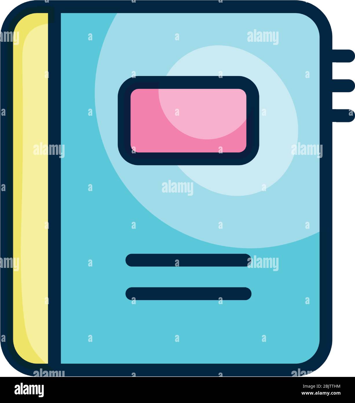 user interface concept, phonebook icon over white background, line ...