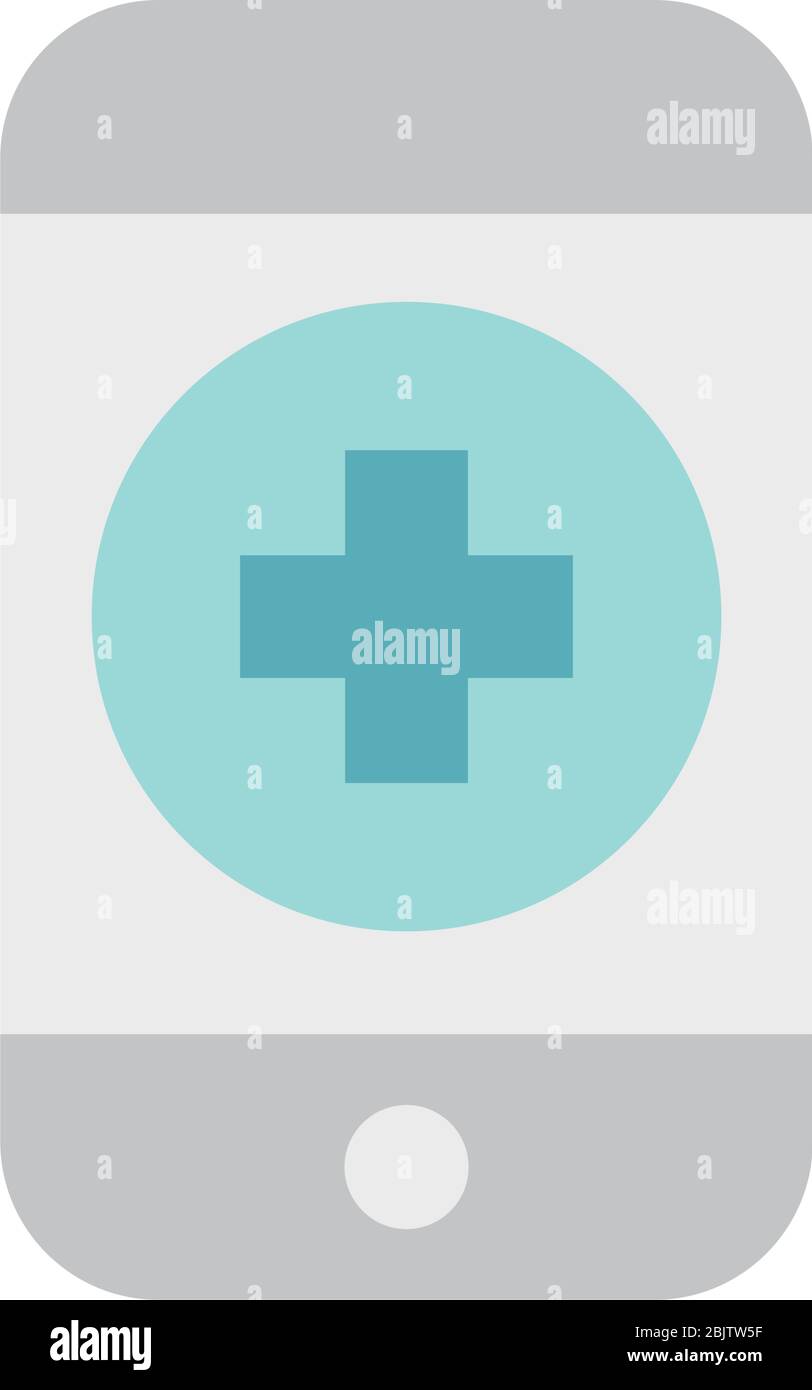smartphone assistance app health care equipment medical vector ...